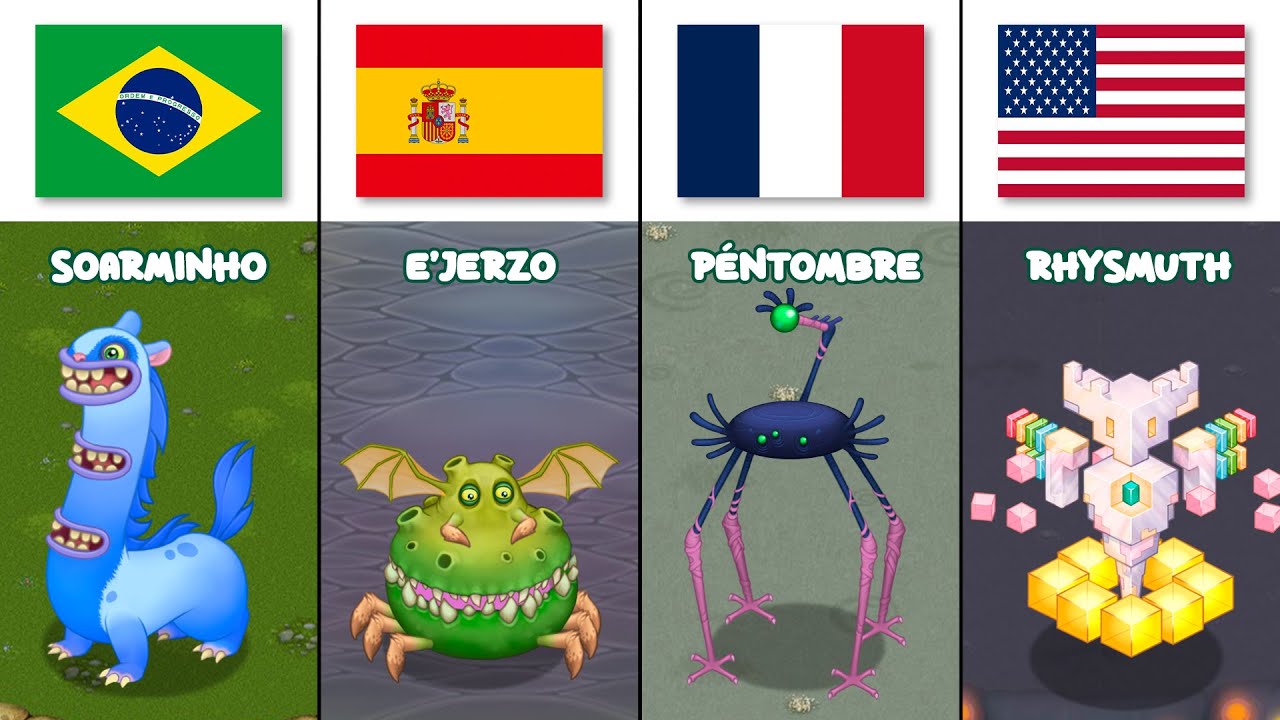 My Singing Monsters in Different Languages | Etheral Workshop | - YouTube