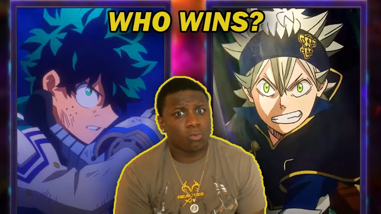 BLACK CLOVER VS MY HERO!!! Deku VS Asta DEATH BATTLE REACTION - YouTube