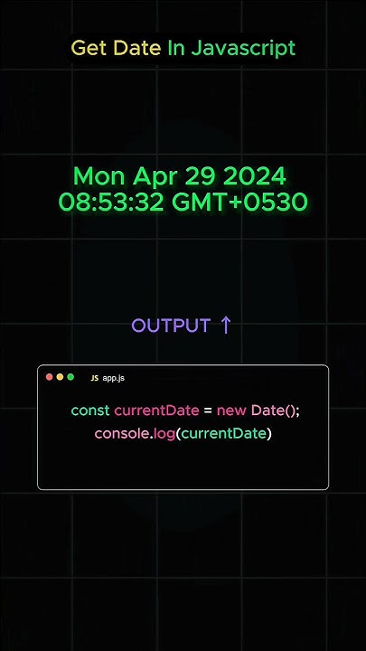 Get Date In Javascript🧑‍💻 Coding Programming Csstricks Javascript Css 2024 Cssanimations