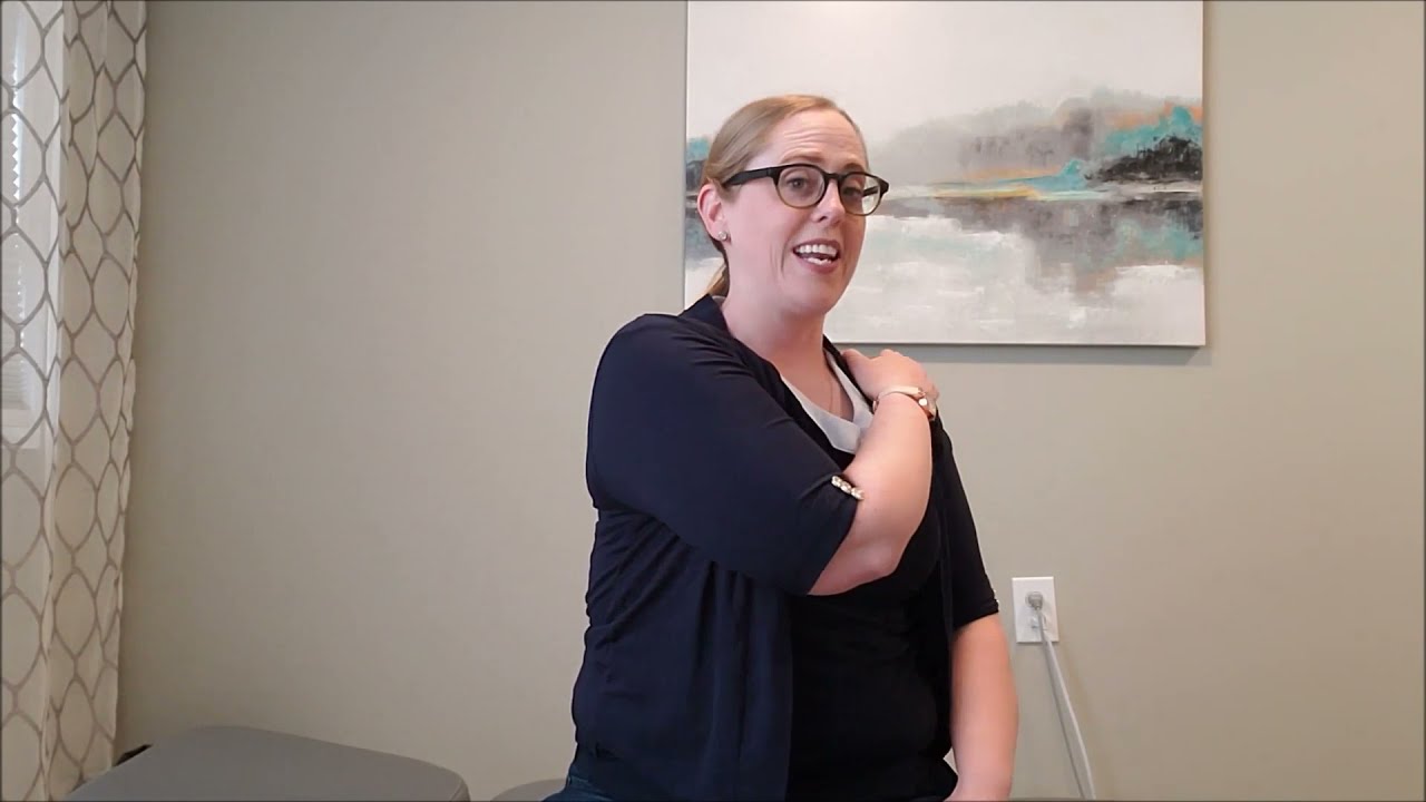 Sitting Thoracic rotation - YouTube