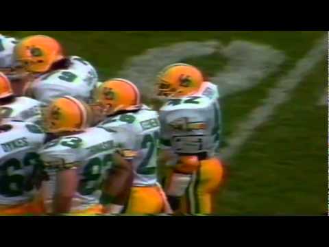 Oregon FB Latin Berry runs for a 1 yard touchdown vs. Iowa 9-16-1989 ...