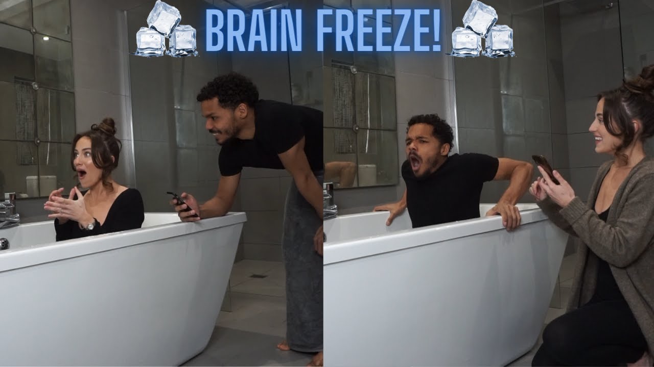 The Brain Freeze Challenge (ICE BATH!!) - YouTube
