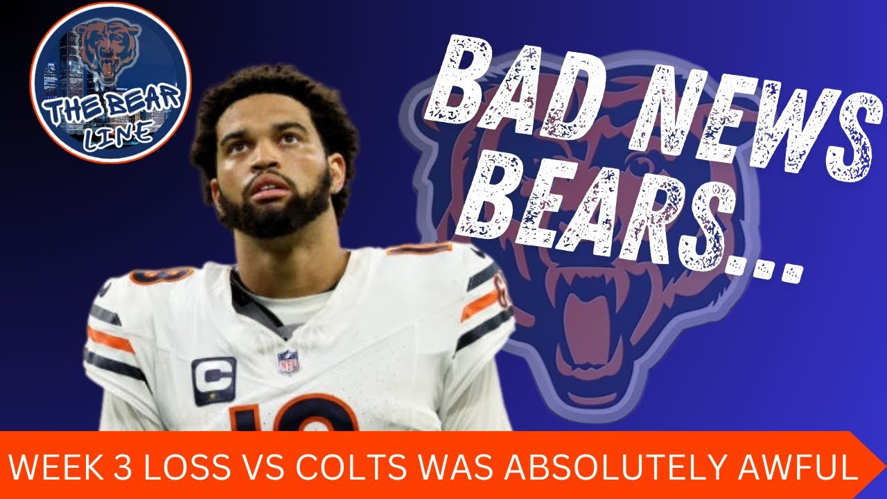 Chicago Bears Lose to Colts, AWFUL Loss! Did Caleb Give Any Hope? - YouTube