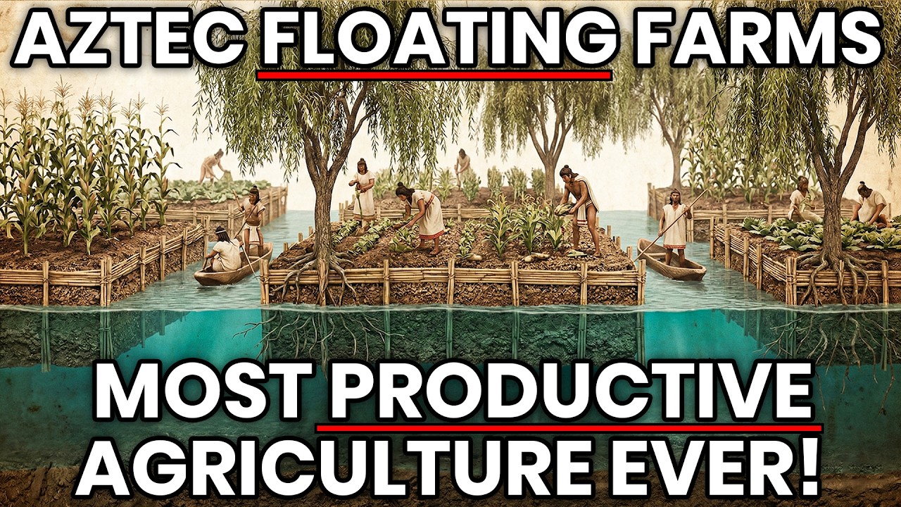 The Aztec Chinampas: The Floating Farms of Tenochtitlan - YouTube