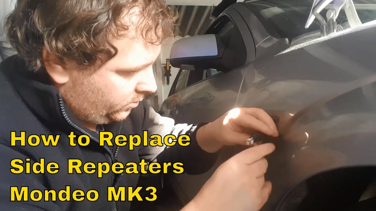 How to replace & upgrade side Repeaters Ford Mondeo MK3 - YouTube