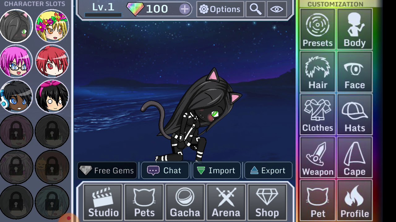 Nova série Gatha Life menina gata - YouTube