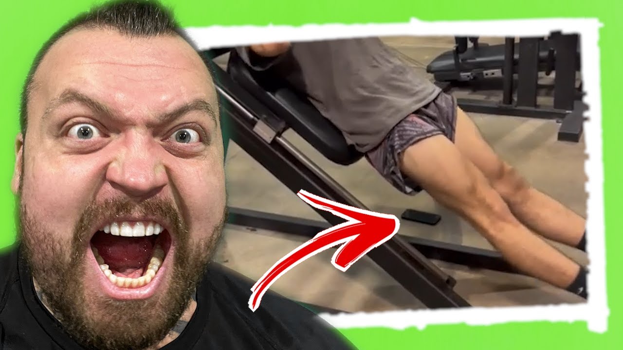 YOUR LEGS DON'T BEND THIS WAY! | Hilarious Gym Fails With Eddie Hall ...
