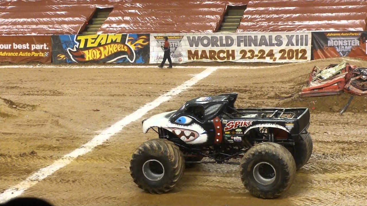 Spike Monster Jam Baltimore 02/25/12 1st Mariner Arena Jump Contest ...