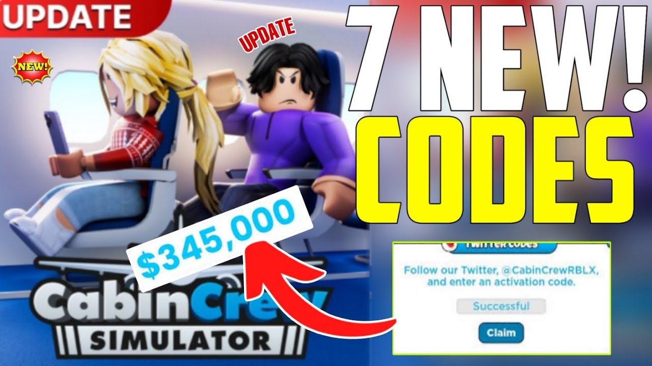 ⚠️ALL WORKING⚠️CABIN CREW SIMULATOR CODES IN DECEMBER 2024 _ ROBLOX CABIN CREW SIMULATOR CODES ...