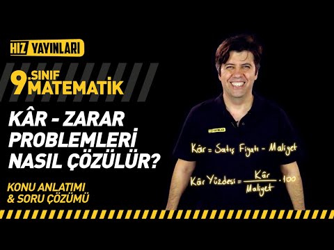 Kar - Zarar Problemleri Konu Anlatımı, Soru Çözümü (Çözümlü Sorular) 9. Sınıf Matematik #29