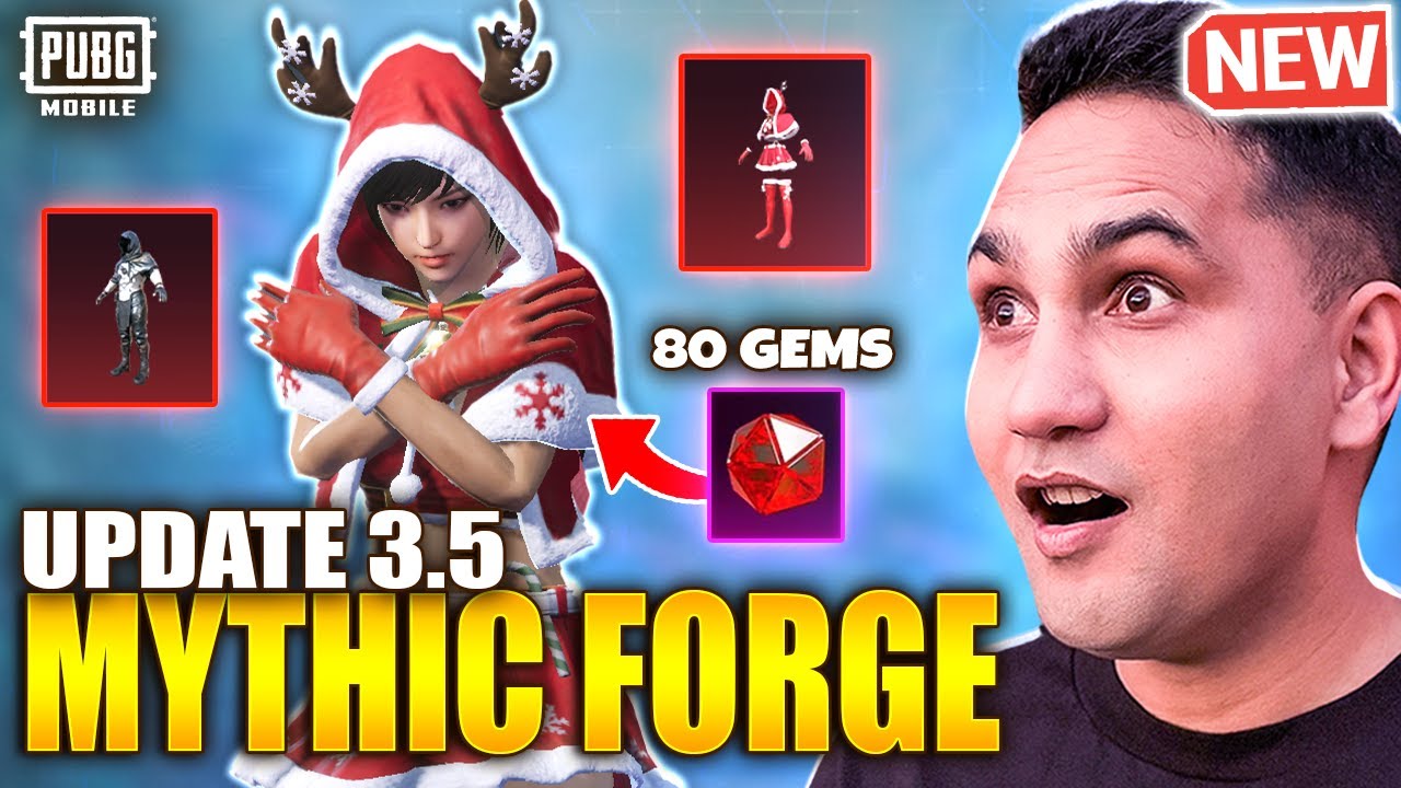 New Mythic Forge Crate Opening | Update 3.5 Mythic Forge | Charming Reindeer Set | PUBG Mobile ...
