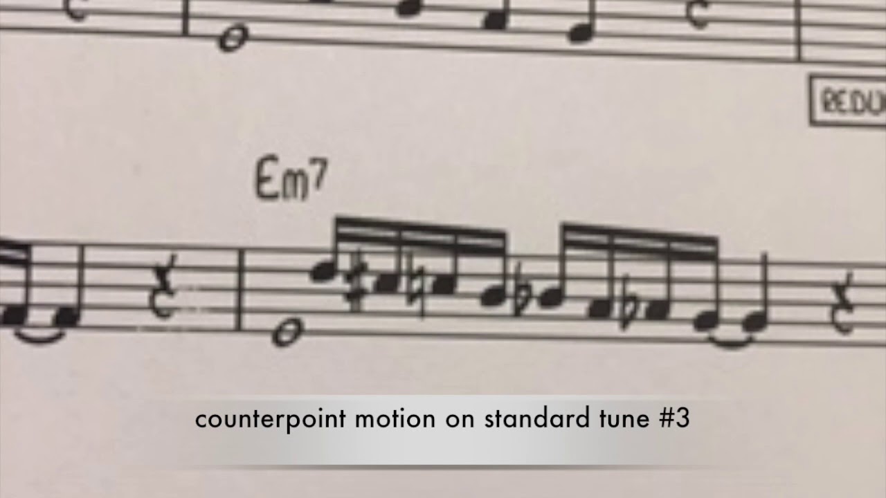 Counterpoint motion on standard tune #3 - YouTube