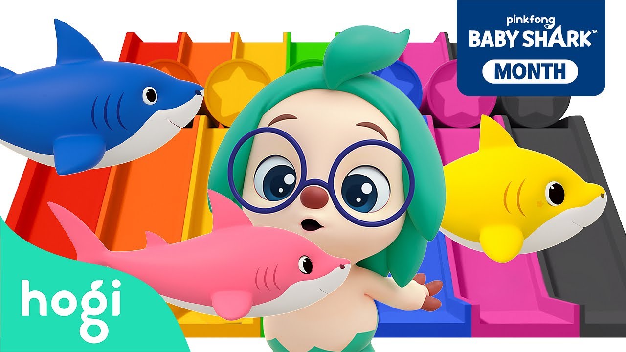 Colorful Slide (Baby Shark ver.) + More｜Learn Colors for Kids｜Hogi Colors｜Colors Songs｜Hogi ...