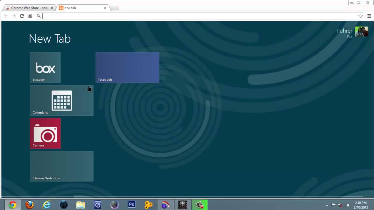 Metro Google Chrome: New Metro Tab - YouTube