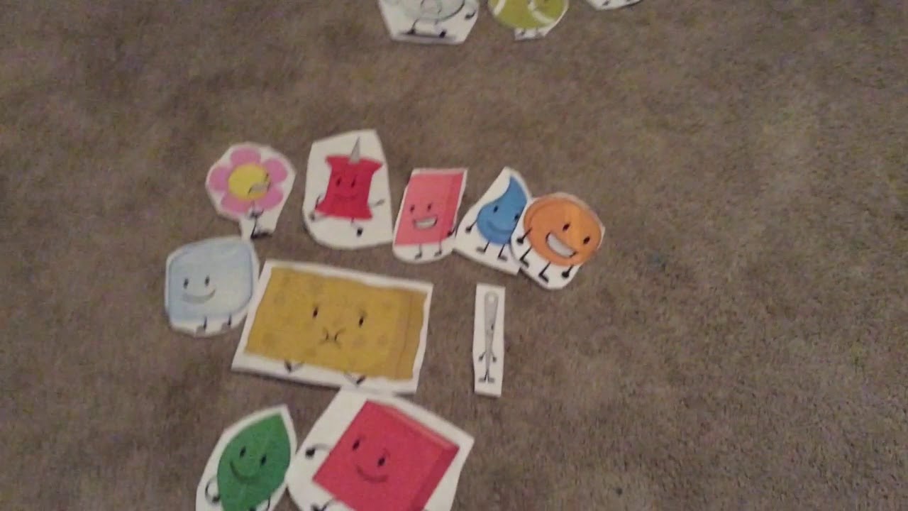 BFDI paper cutouts Episode 3 this is hard - YouTube