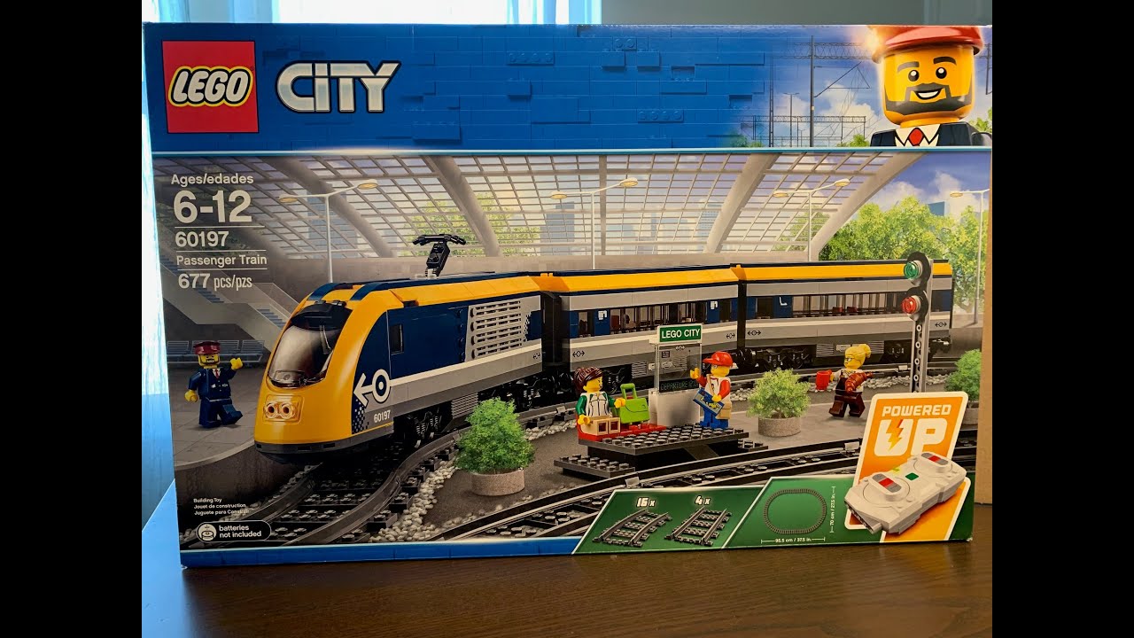 Lego City Passenger Train 60197 Powered Up, faster version - YouTube