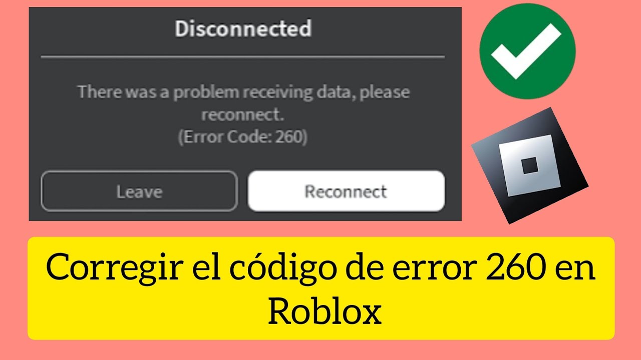 Cómo solucionar el código de error 260 en Roblox - YouTube