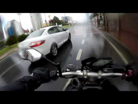 MT09 // Yağmurda Düz Gitmemek // Rainy Drift // Redline