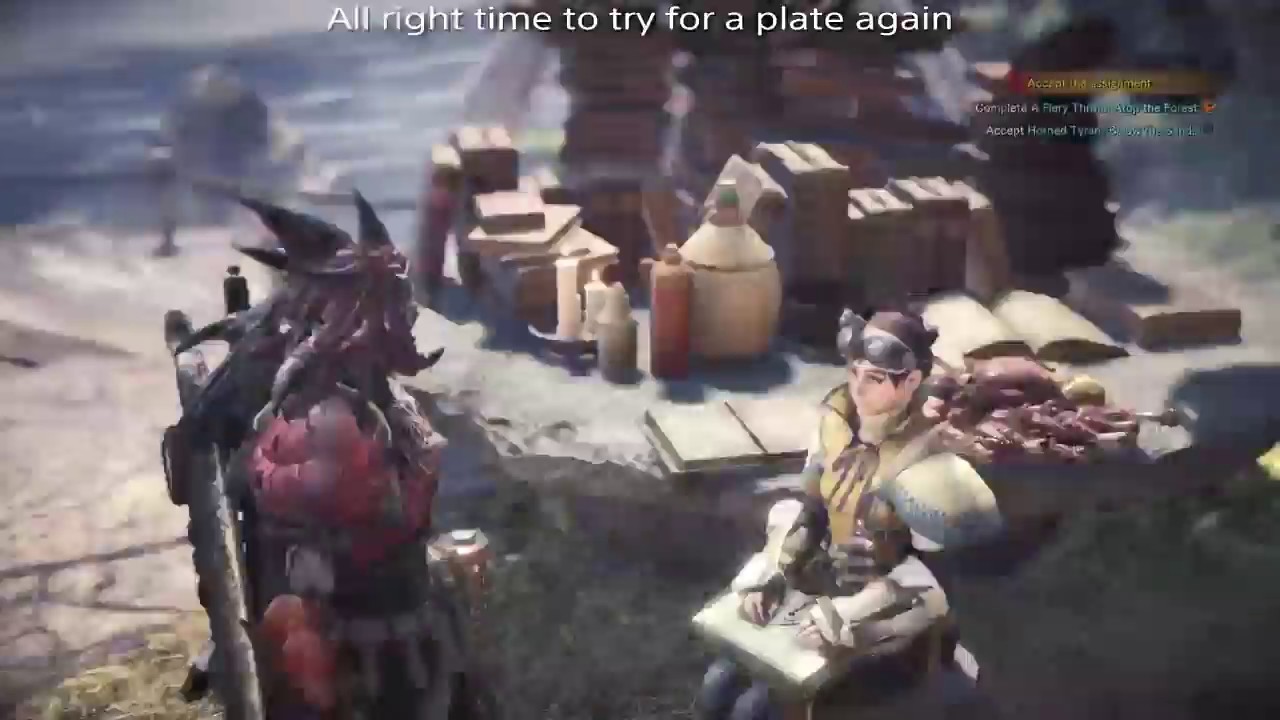 All I want is Rathalos Plate: The annoying wife. Monster Hunter: World ...