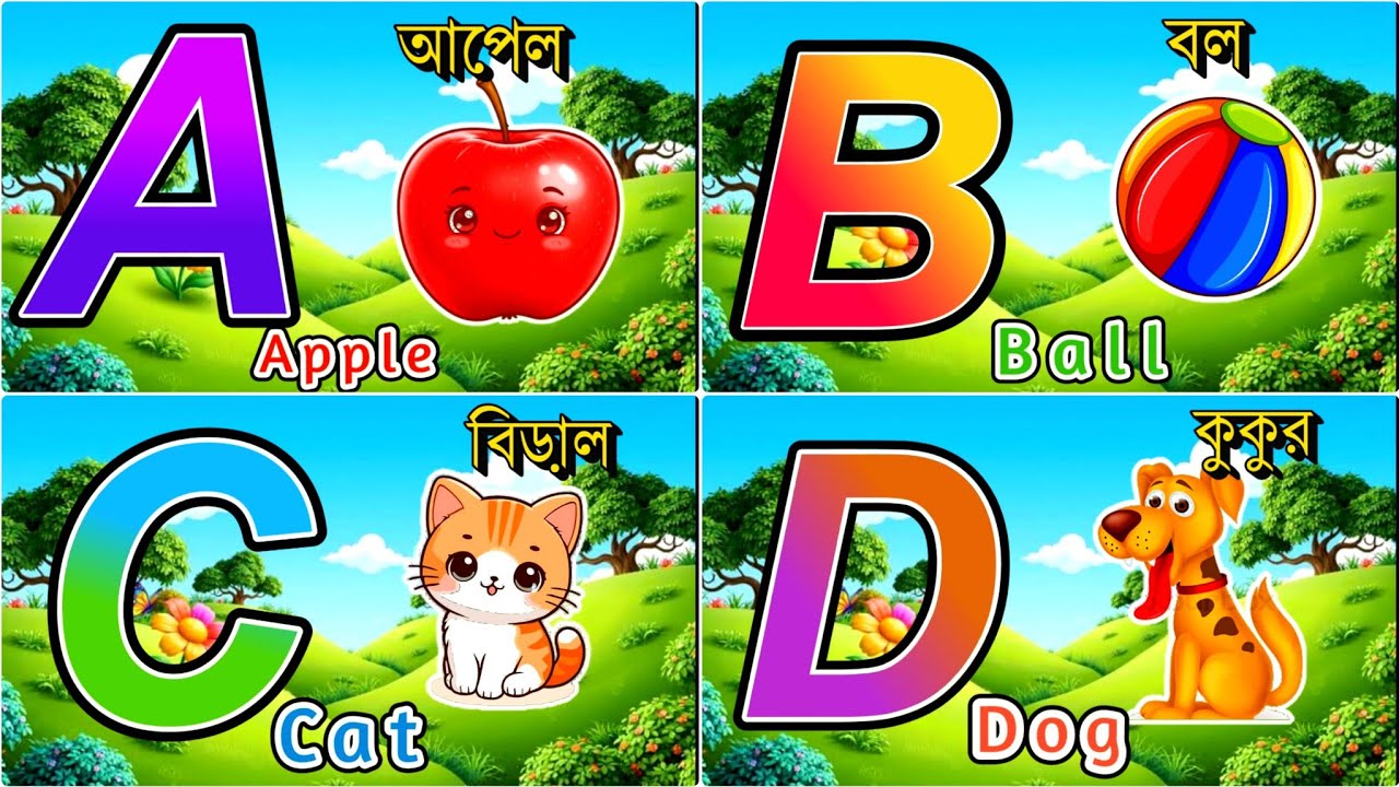 Complete ABCD A to Z 👶 | My First English Book | Bangla - YouTube