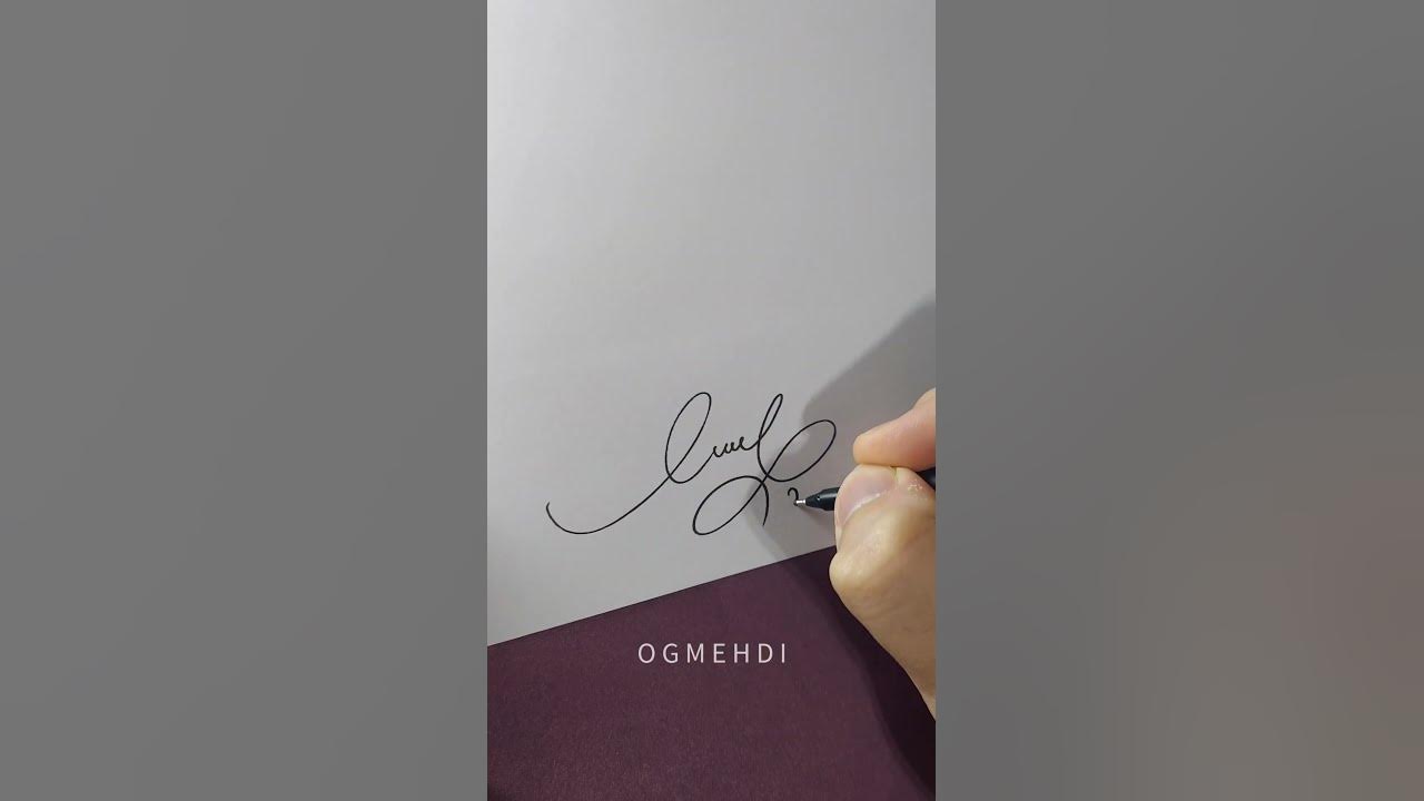 امضا با نماد بینهایت و کلمه Love😍 امضا Signature Youtube