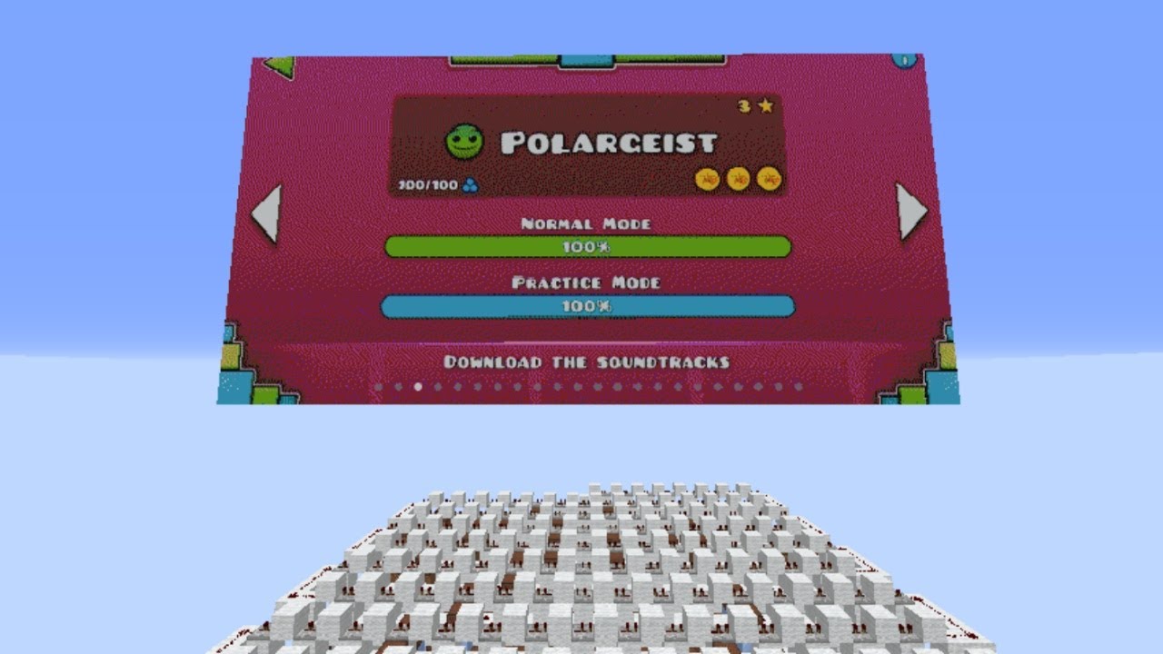 "step - polargeist(지오메트리대쉬 3단계)"노트블럭 버전 - YouTube