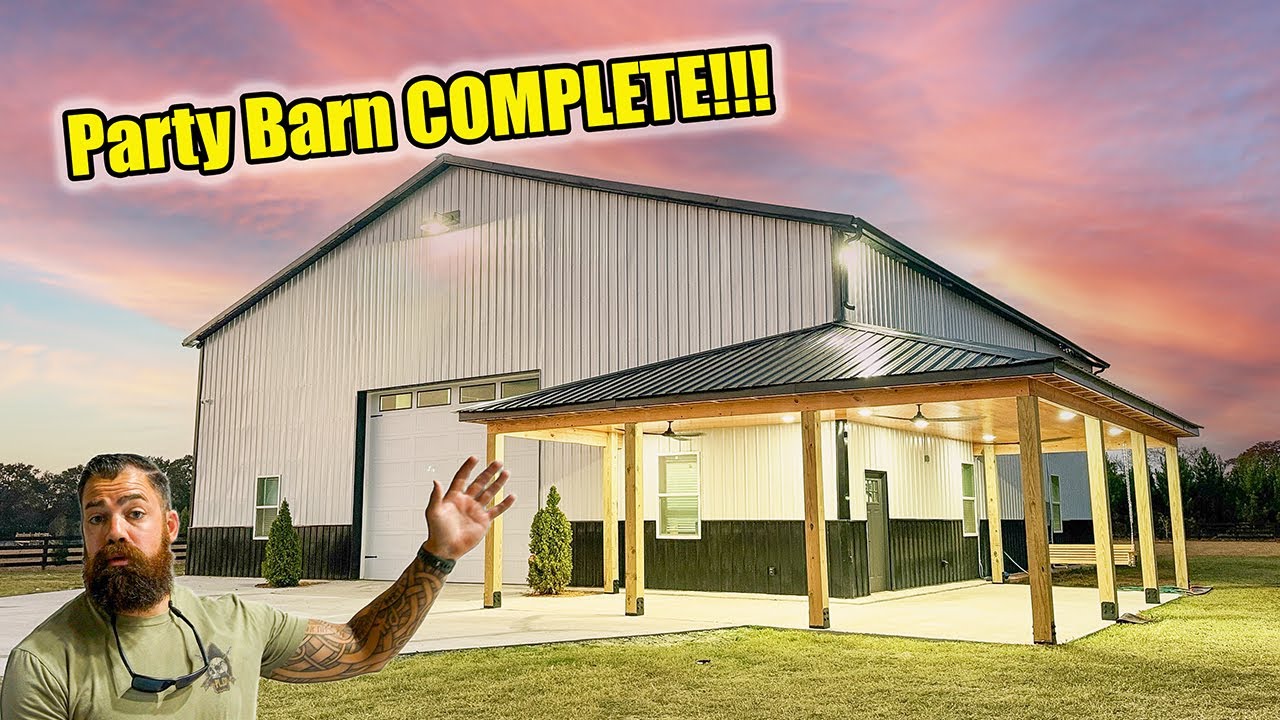 My Party Barn Is COMPLETED! Full Cost REVEALED! - YouTube