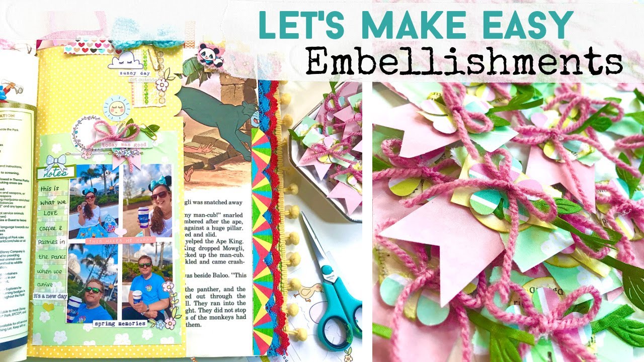 DIY EASY SPRING EMBELLISHMENTS | Florida Vintage Travel Journal - YouTube