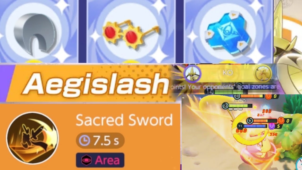Sacred sword is Insane | Aegislash build and gameplay | Zapdos steal ...
