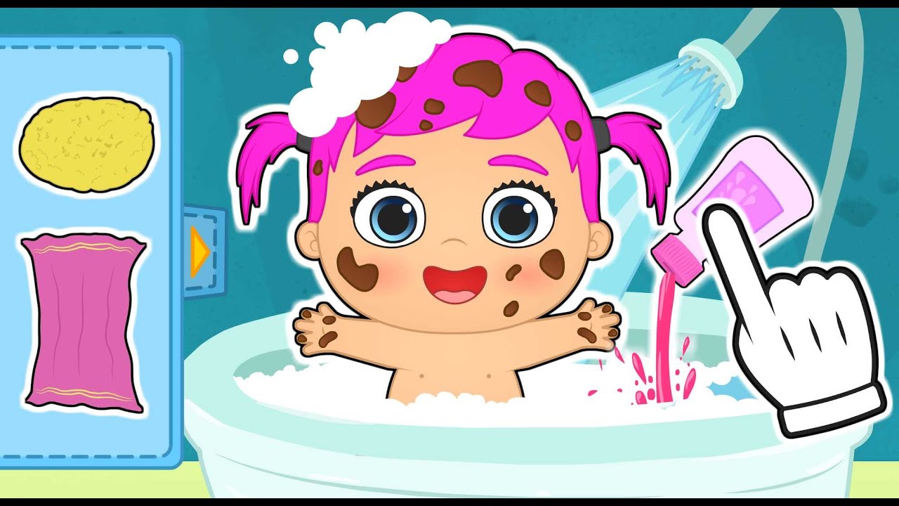 BEBÊ LILY 🚿 Aprende a banhar com a bebê Lily - YouTube