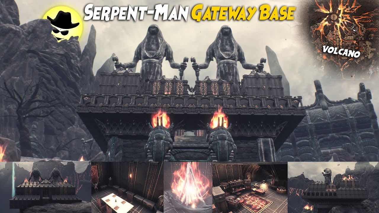 Serpent-Man Gateway Base | CONAN EXILES - YouTube