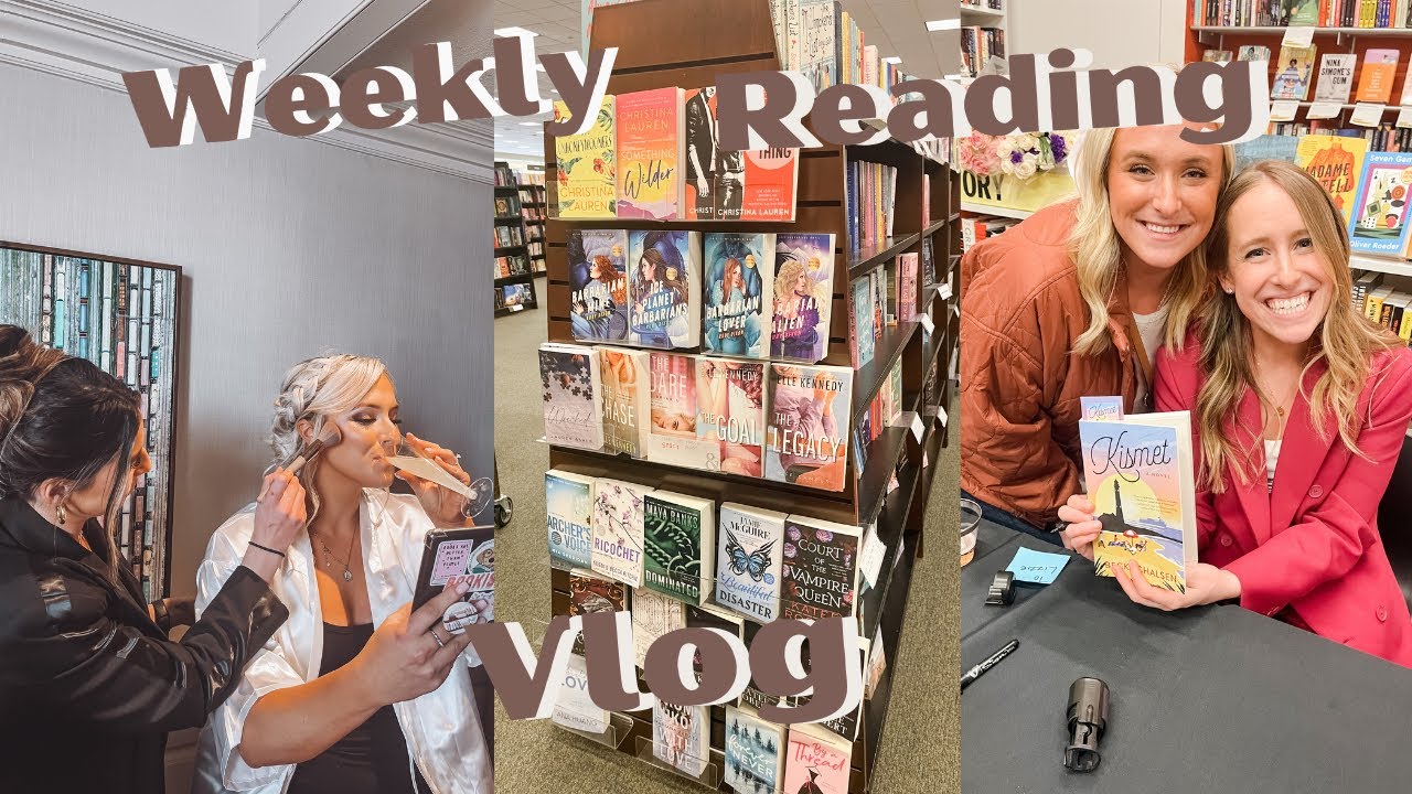 WEEKLY READING VLOG | massive book haul, lots of outdoor reading, my ...