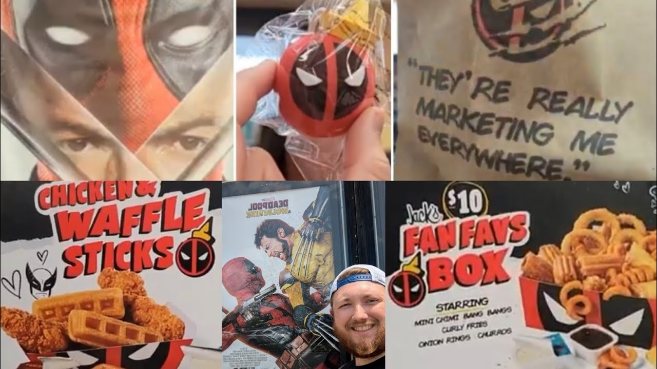 Deadpool And Wolverine Jack In The Box Meal- Mini Chimi Bang Bangs ...