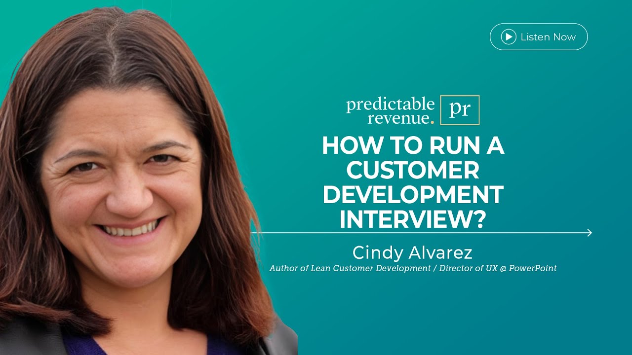 How to Run a Customer Development Interview? - YouTube