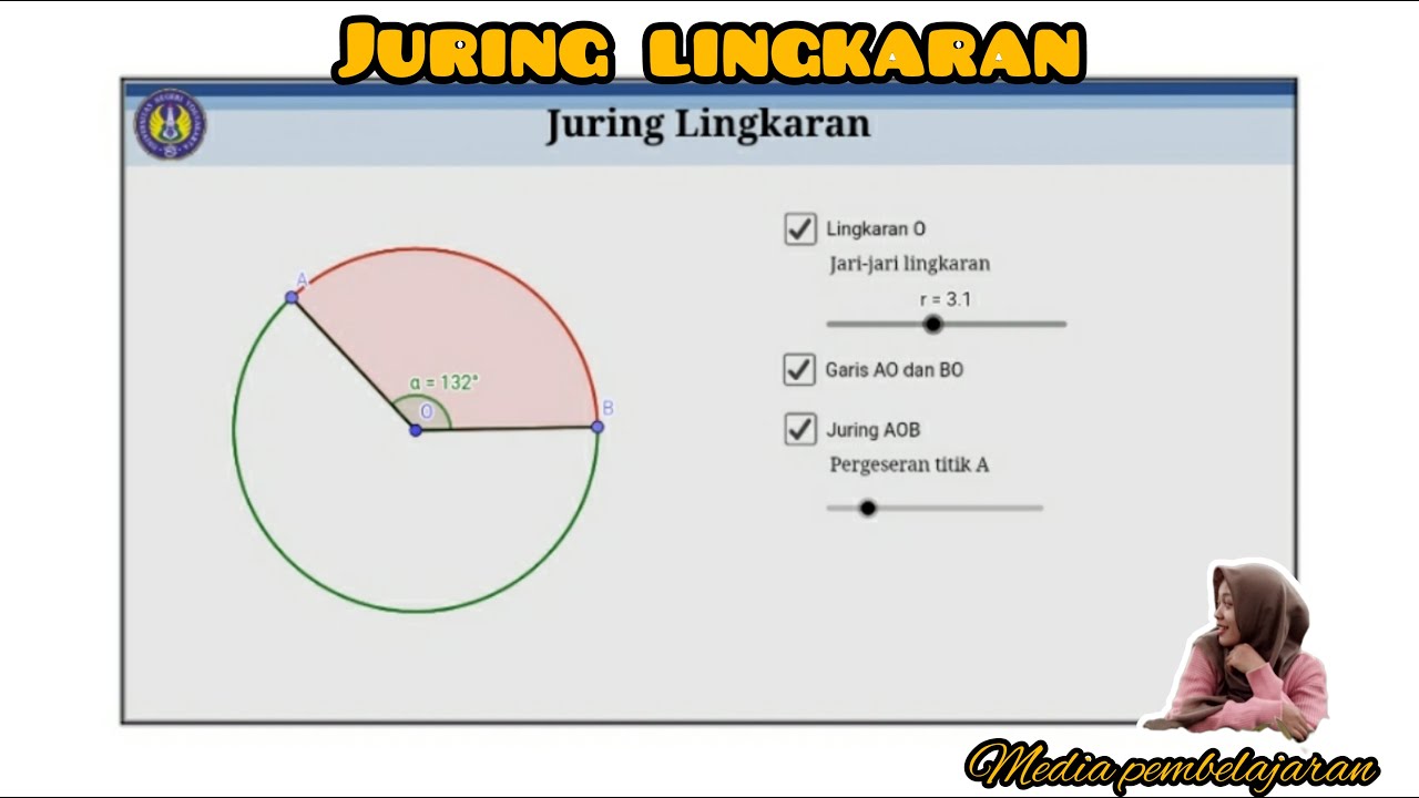 Media Pembelajaran | Juring Lingkaran - YouTube