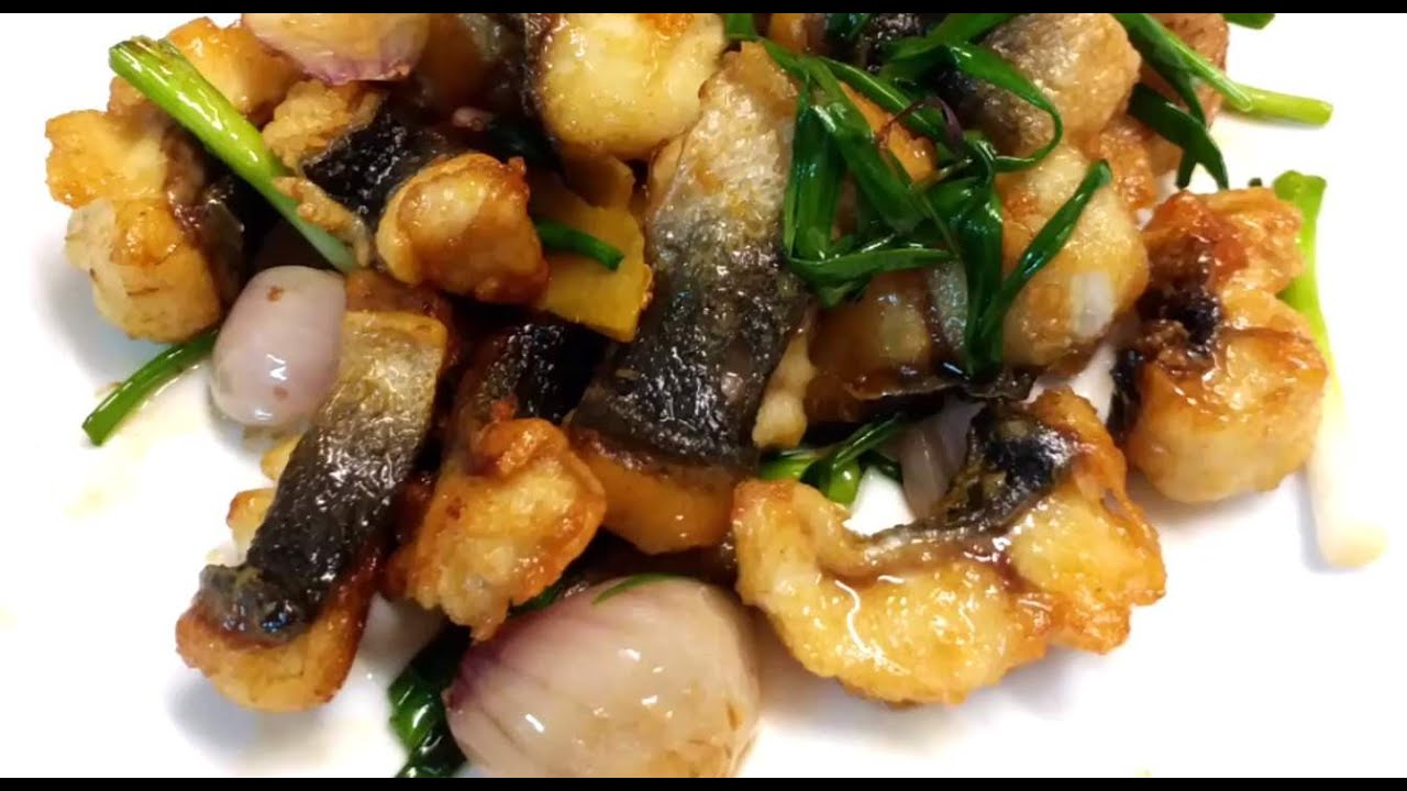 薑蔥炒鱔 Stir-fried eel with ginger and scallion - YouTube
