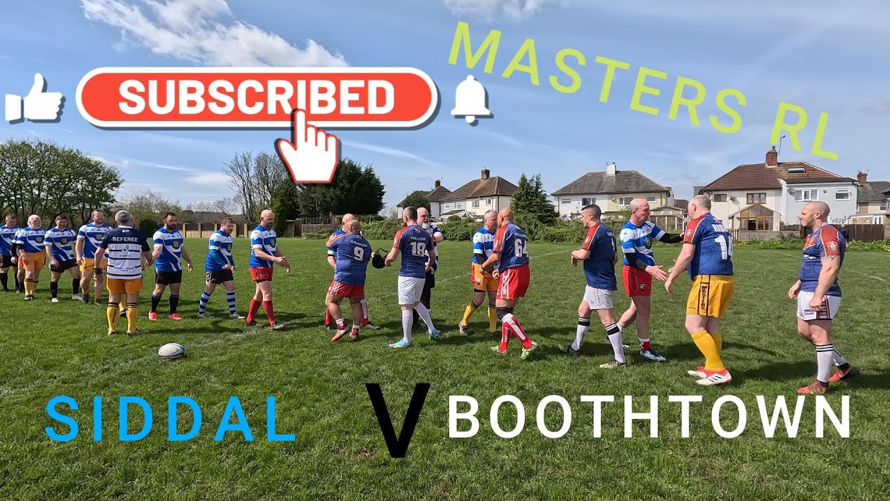 SIDDAL MASTERS V BOOTHTOWN MASTERS 1ST HALF HD #rugby #sport # ...