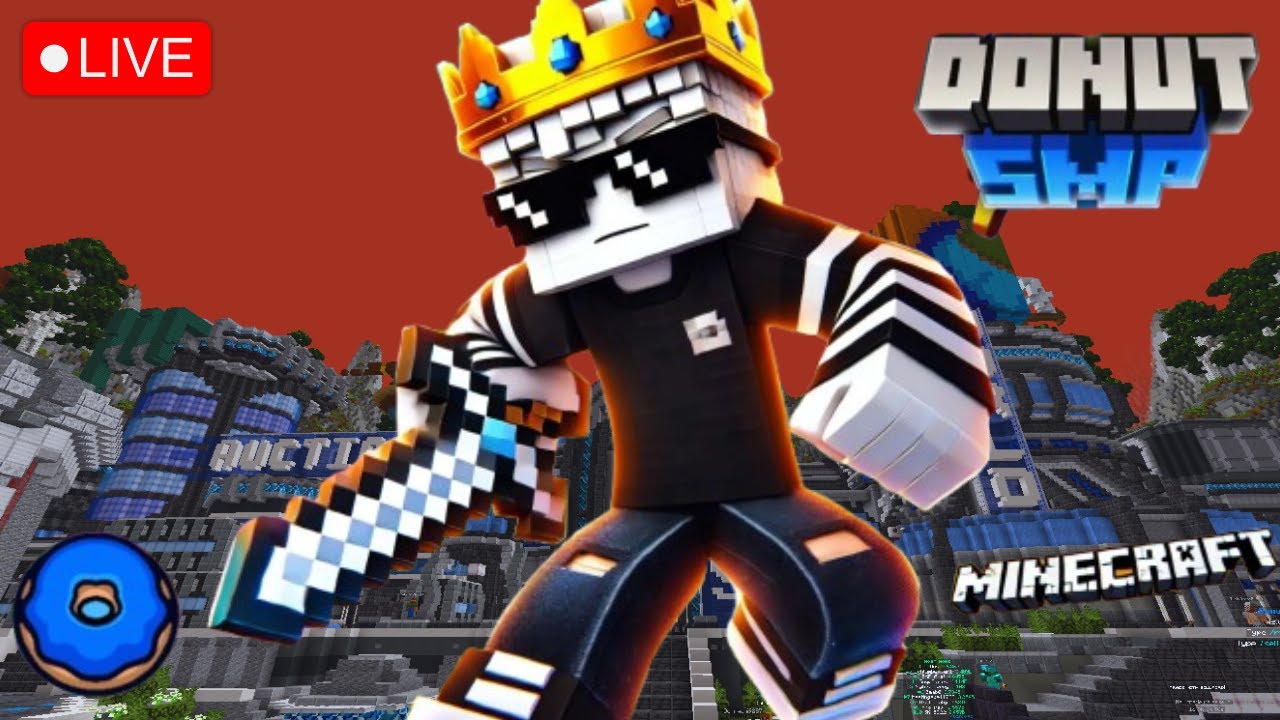 MINECRAFT PUBLIC SMP 24/7 JAVA/ PE SERVER | DONUT SMP SMP DAY 7 # ...