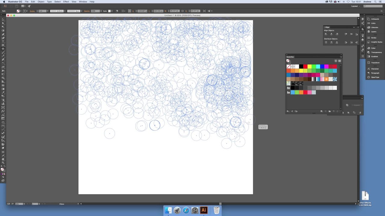 Create scratchy circle background in Illustrator (Intermediate ...