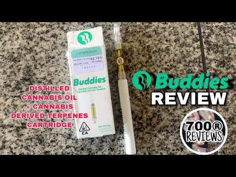 BUDDIES CARTRIDGE REVIEW distillate with cannabis derived terpenes ...
