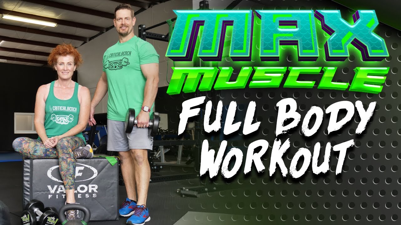 MAX Muscle Full Body Workout 💪🔥 Follow Along Garage Gym Workouts - YouTube