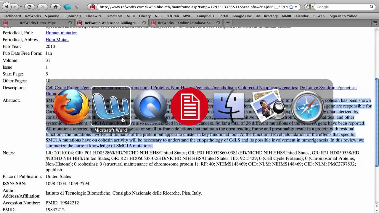Basic RefWorks - YouTube