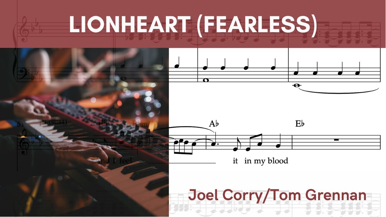 "Lionheart (Fearless)" Acoustic Piano/Vocal Cover (Joel Corry/Tom ...