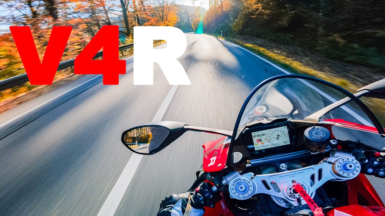 Die Ducati Panigale V4R - Erste Fahrt + Top Speed! - Autobahn, Stadt ...