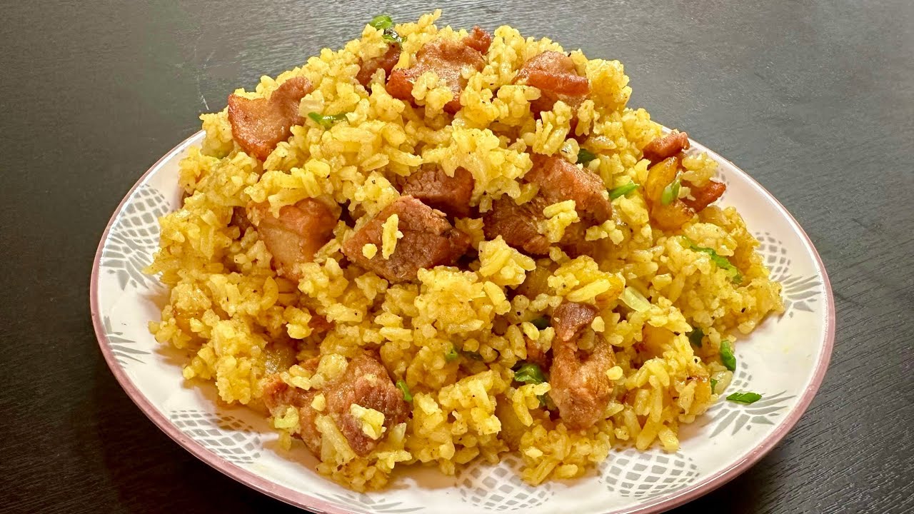 🔥Arroz con Chicharrón y Plátano Maduro - ¡Receta Irresistible que No ...