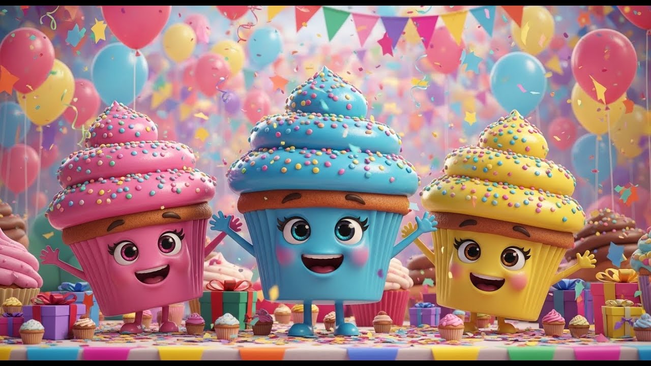 Counting Cupcakes at the Party 🧁 | Learn Numbers 1 to 10 | Fun Counting ...