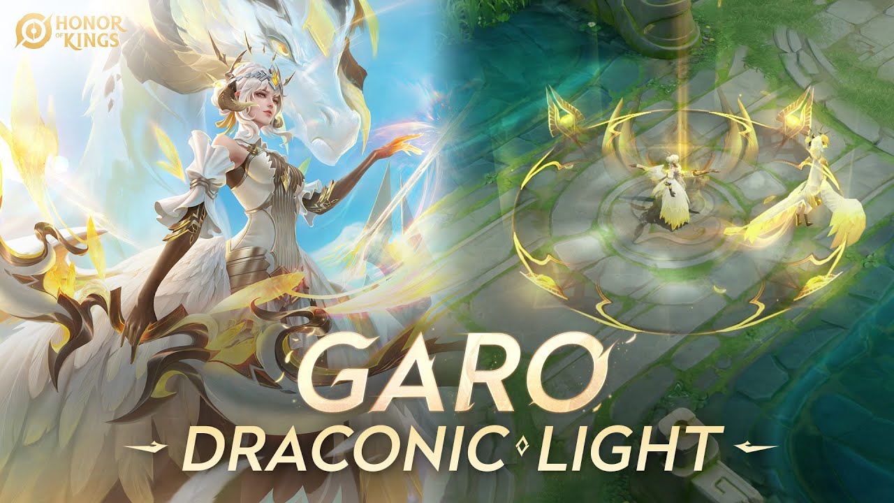 Draconic Light Garo | Skin Showcase Shorts | Honor of Kings - YouTube