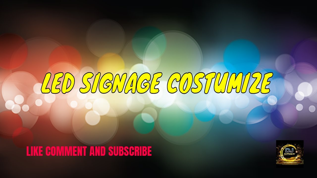 Led Signage Pares Mami - YouTube