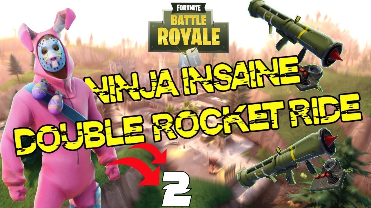 NINJA USES INSANE DOUBLE GUIDED ROCKET RIDE!!! - YouTube