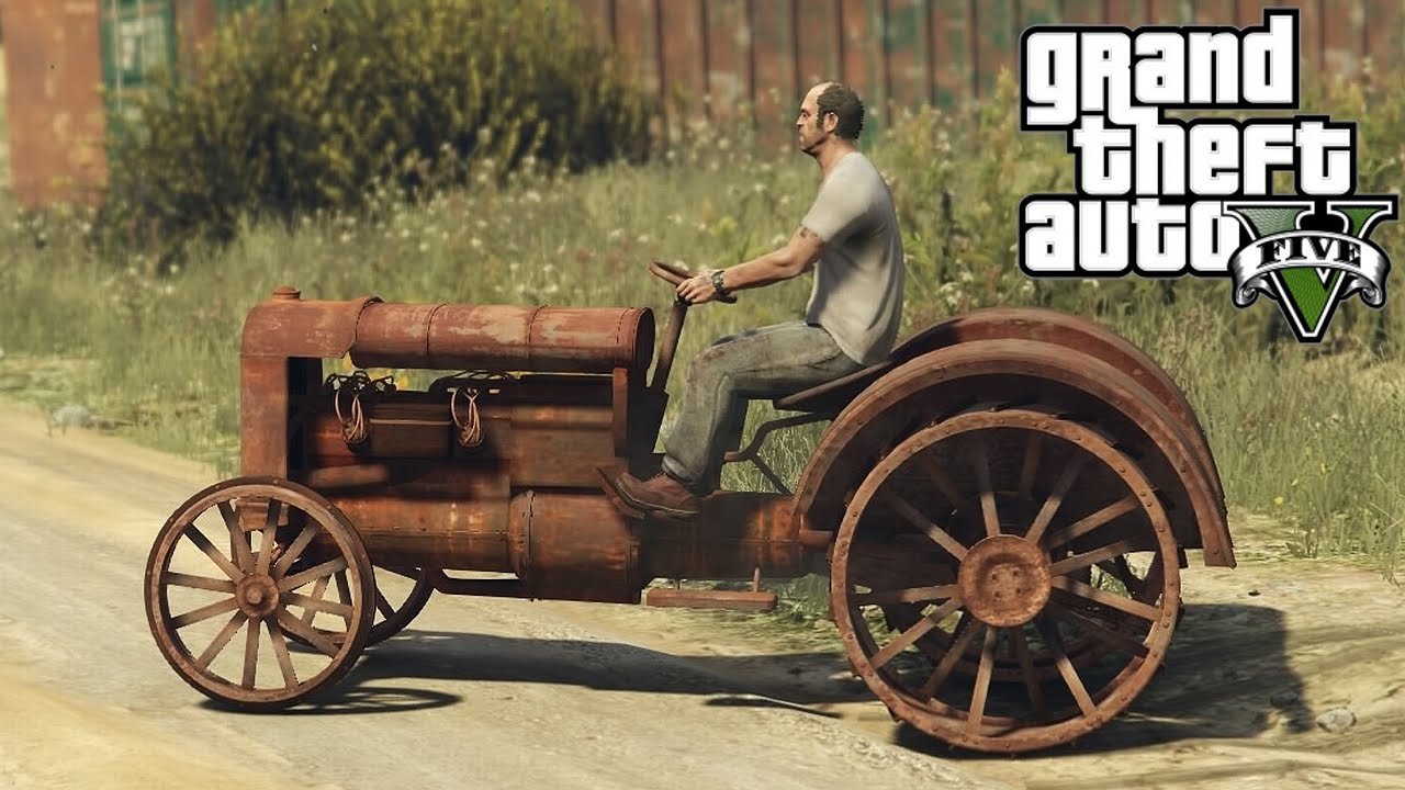 GTA V Next Gen PS4 - Old Rusty Tractor - YouTube